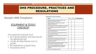 Lesson 7_Practice Occupational Health and Safety Procedures (LO3) | PPTX