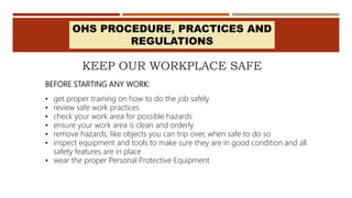 Lesson 7_Practice Occupational Health and Safety Procedures (LO3) | PPTX