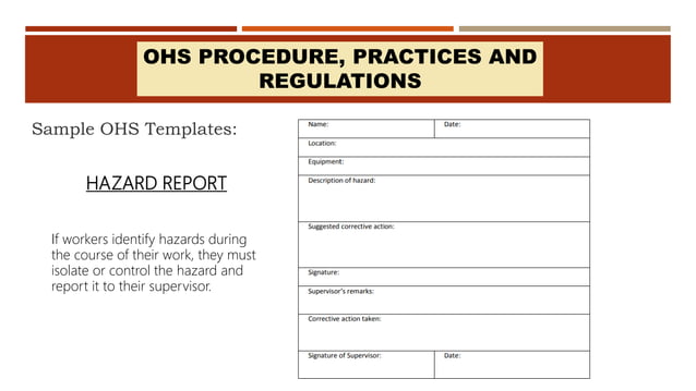 Lesson 7_Practice Occupational Health and Safety Procedures (LO3) | PPTX