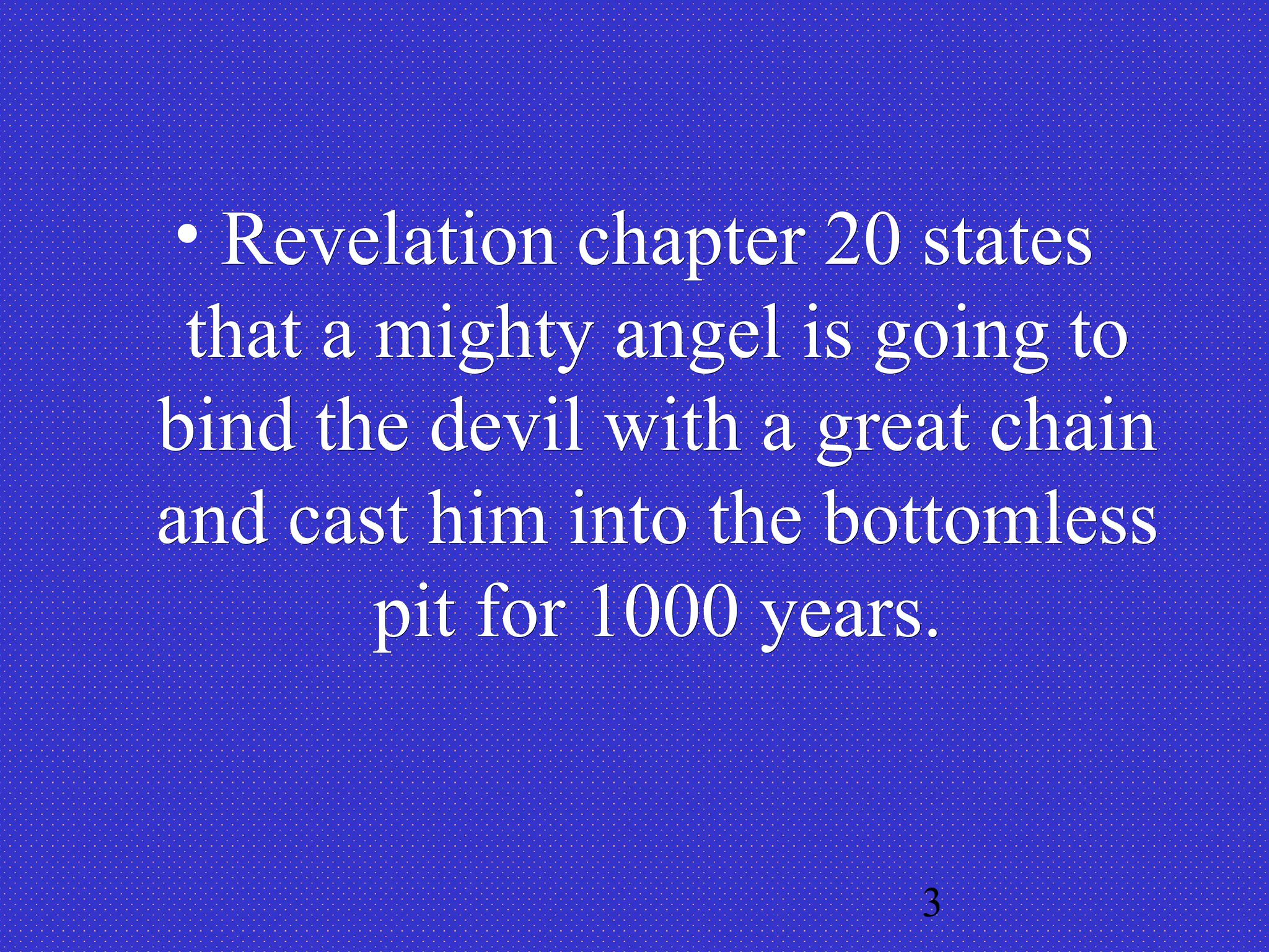 Lesson 7 revelation seminars the devil chained in the bottomless pit | PPT
