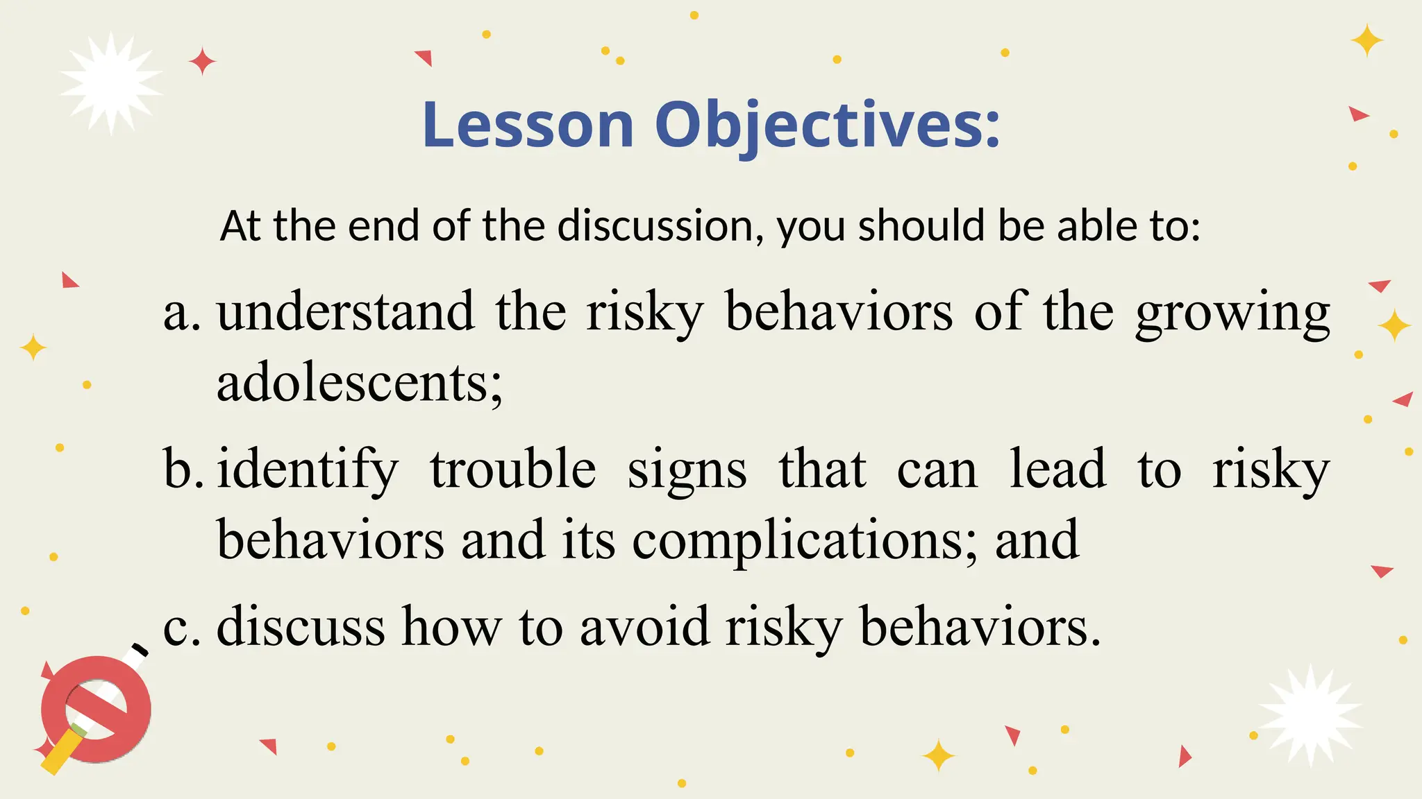 Lesson 7 (Risky Behaviors of Adolescents).pptx