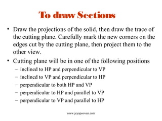 Lesson 7 Section of Solids - Part I | PPT | Physics | Science