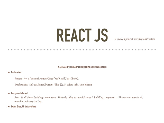 React JS and Redux | PPT