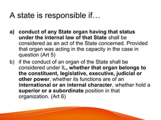 Lesson 7 state responsibility organ of state 1 | PPT | Law