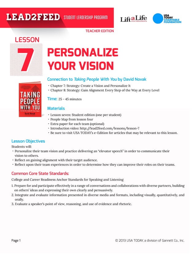 Lesson 7: Teacher Edition | PDF