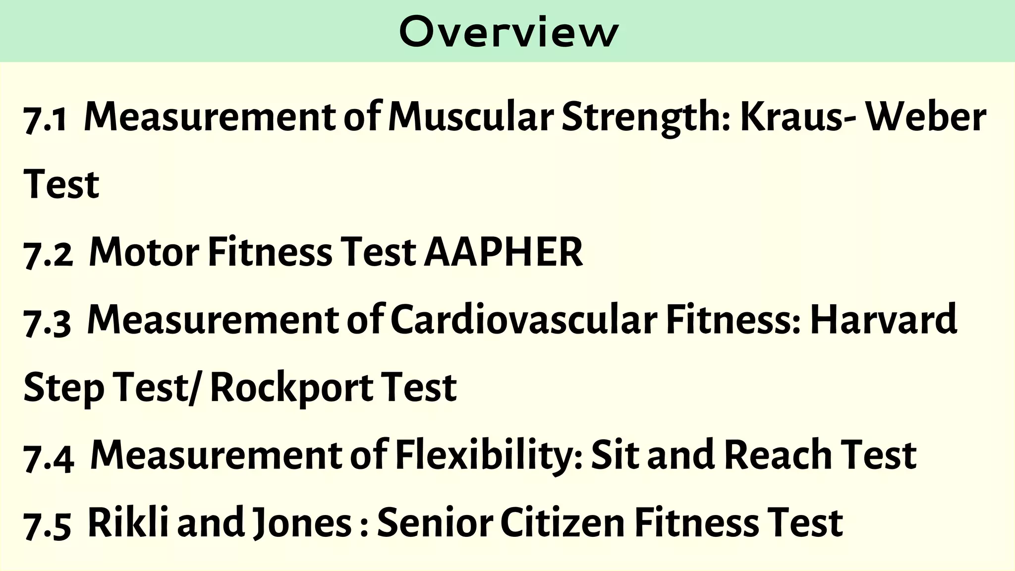 Test and Measurement in Sports | PPTX