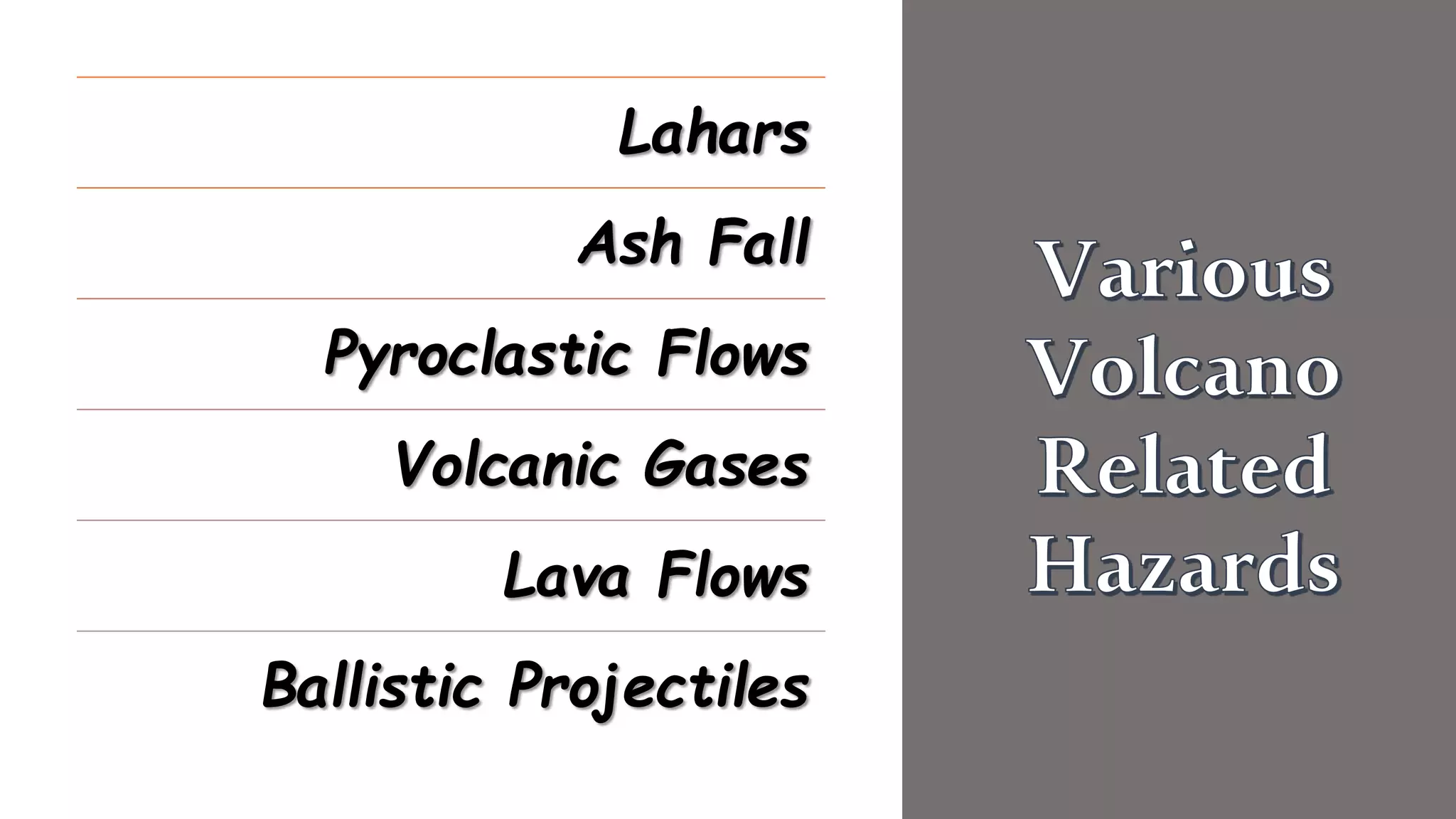 Volcanic Hazards | PPTX | Geology | Science