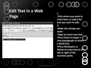 Working with dialog box and working with web page | PPTX