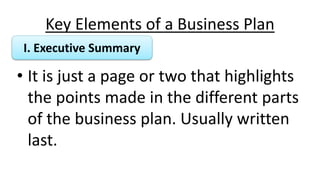 writing a business plan | PPT