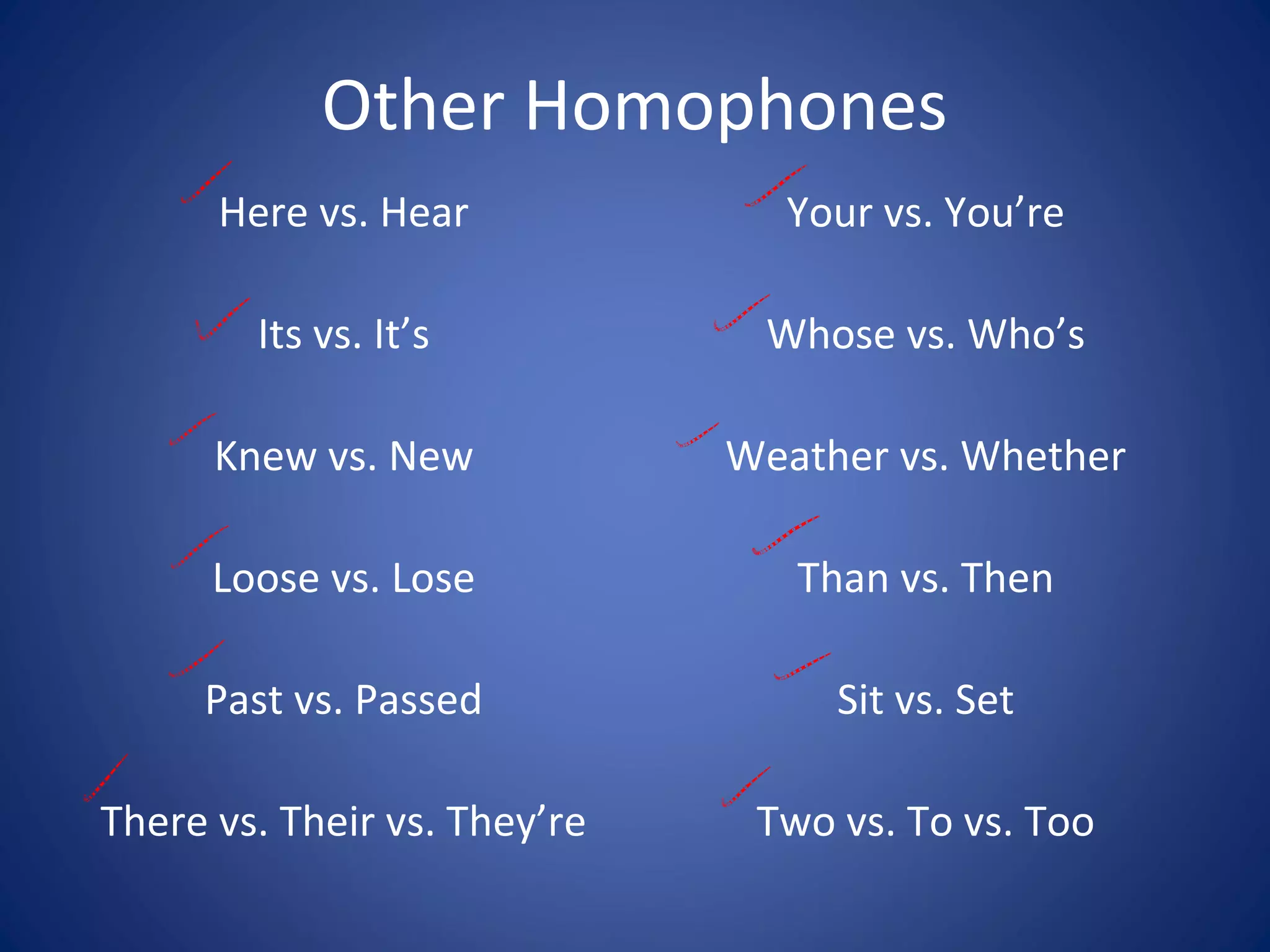 Lesson 8.1 homophones | PPT