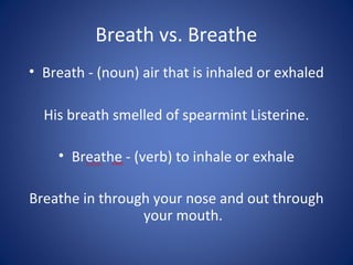 Lesson 8.1 homophones | PPT