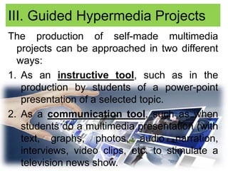 Lesson 8 Higher Thinking Skills Through IT-Based Projects | PPTX | Homework and Study | Education