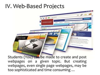 Lesson 8 Higher Thinking Skills Through IT-Based Projects | PPTX ...