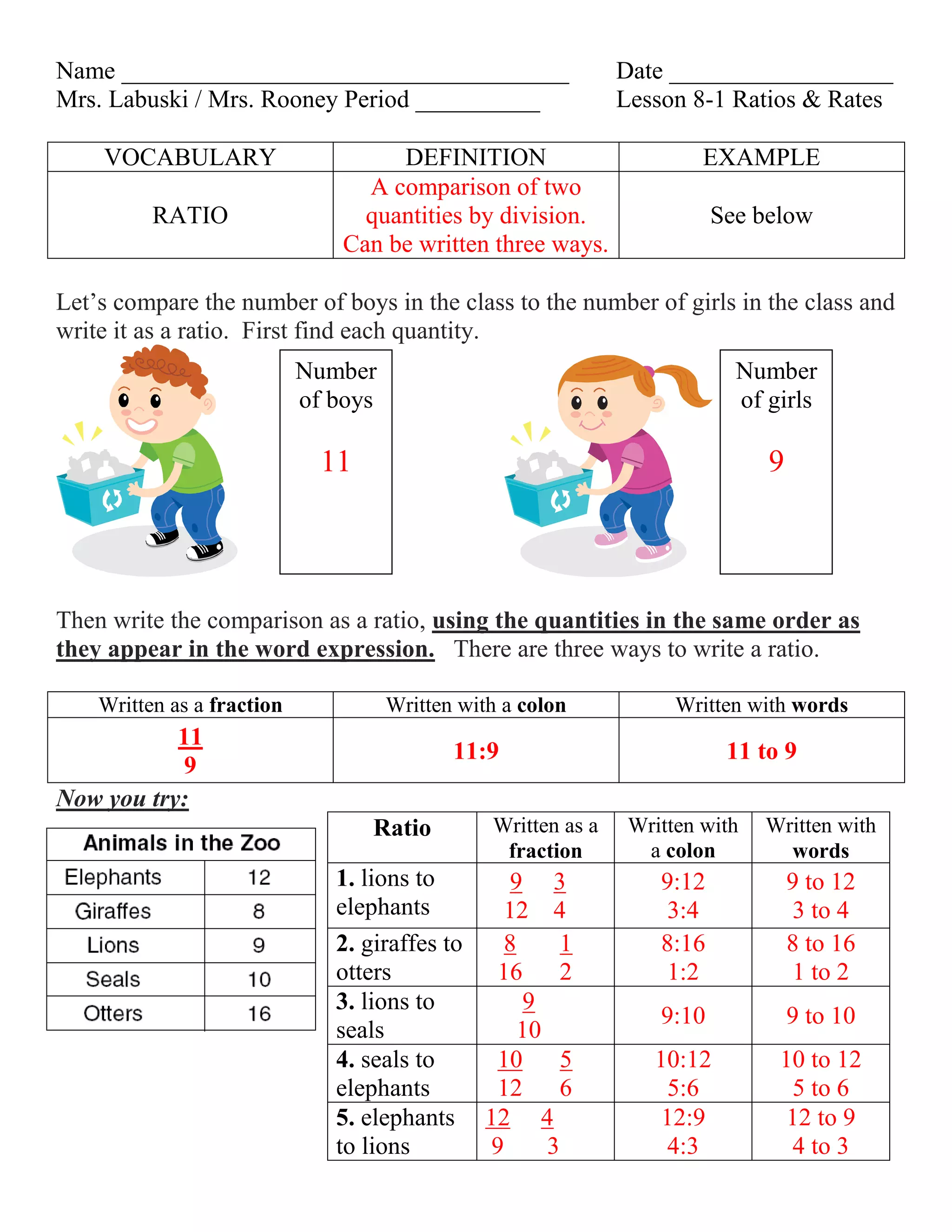 Lesson 8 1 ratios & rates | DOCX