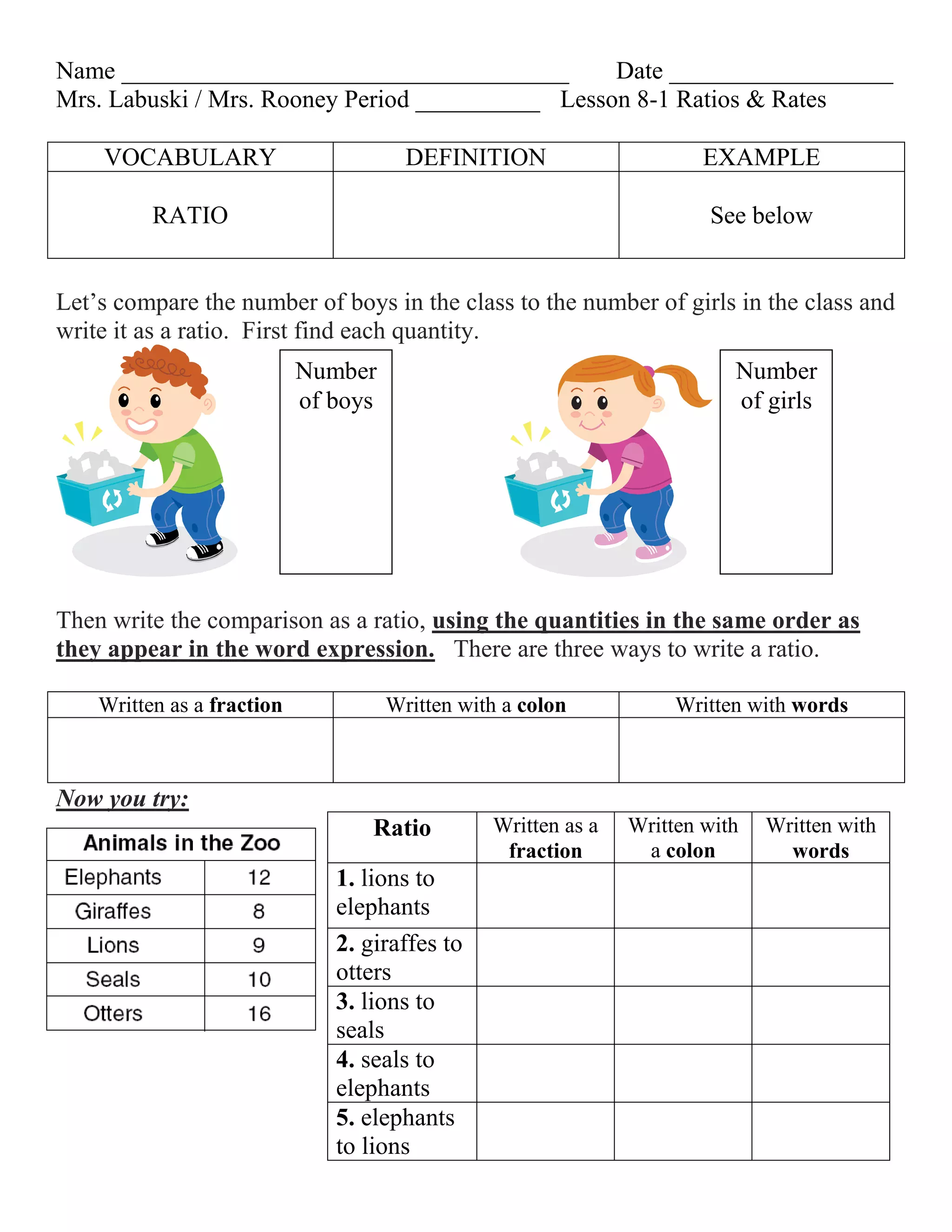 Lesson 8 1 ratios & rates | DOCX