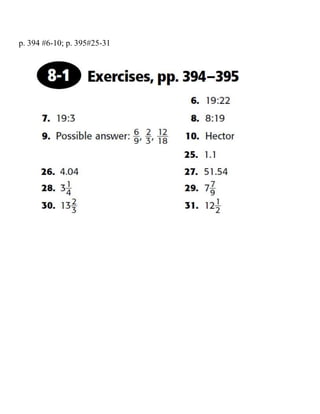Lesson 8 1 ratios & rates | PDF