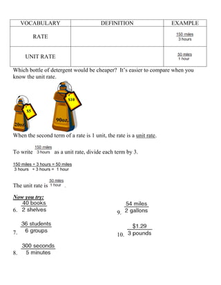 Lesson 8 1 ratios & rates | PDF
