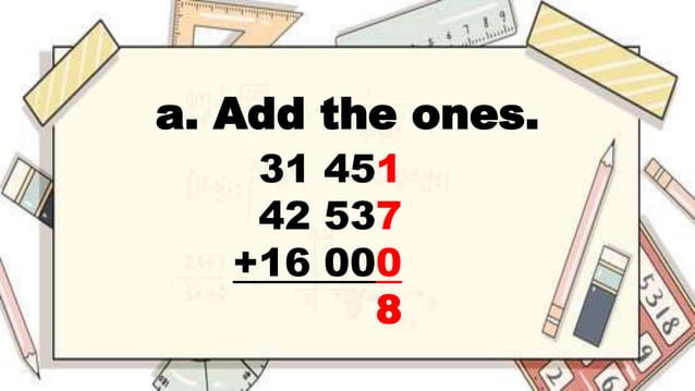 Adding Without Regrouping | PPTX | Homework and Study | Education