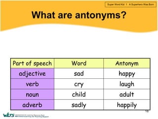 Synonym and Antonym | PPTX