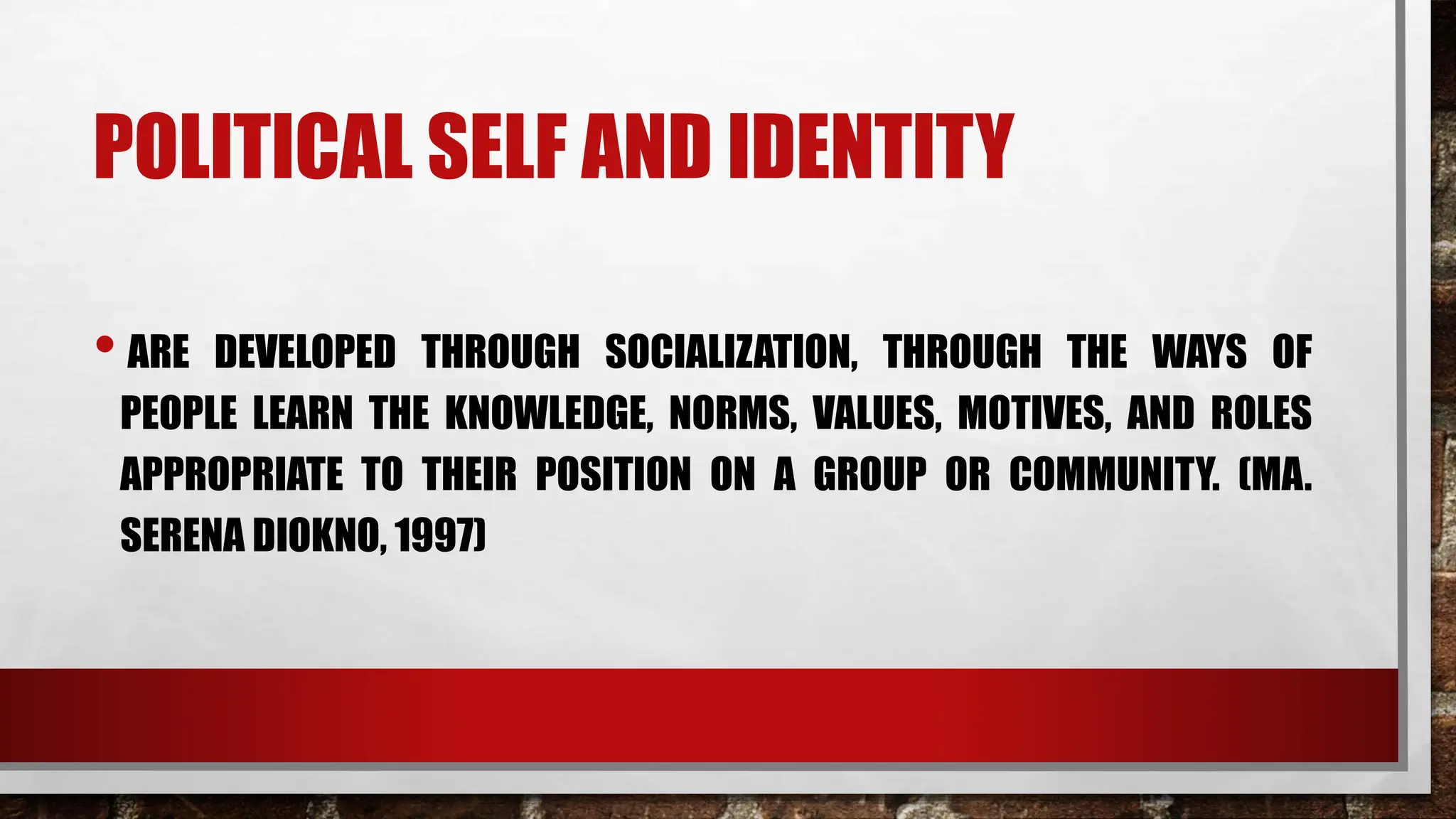 LESSON 8. THE POLITICAL SELF AND BEING A FILIPINO.pptx