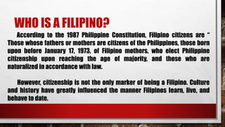 LESSON 8. THE POLITICAL SELF AND BEING A FILIPINO.pptx