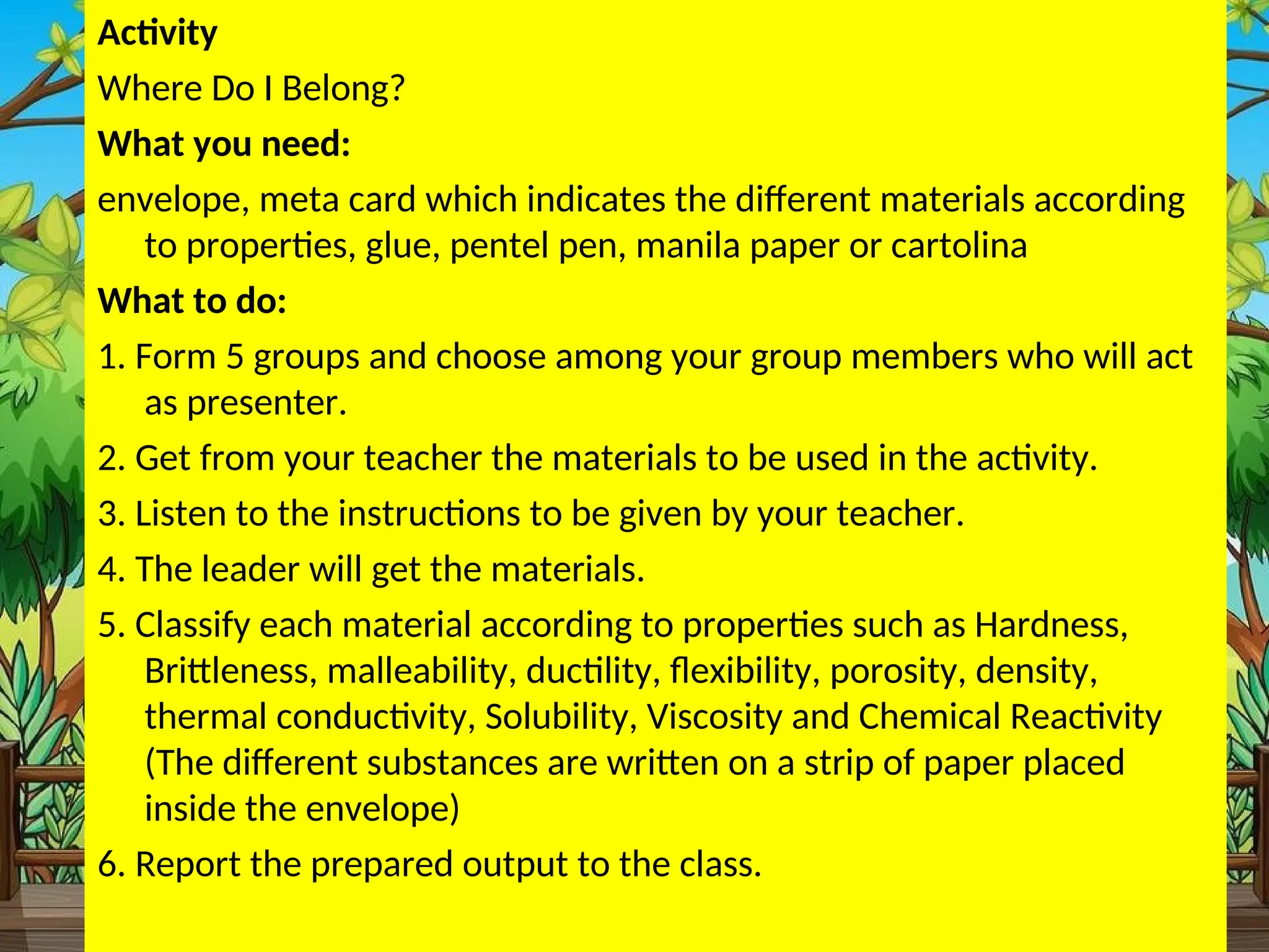 lesson 8.ppt classification of materials | PPT | Chemistry | Science