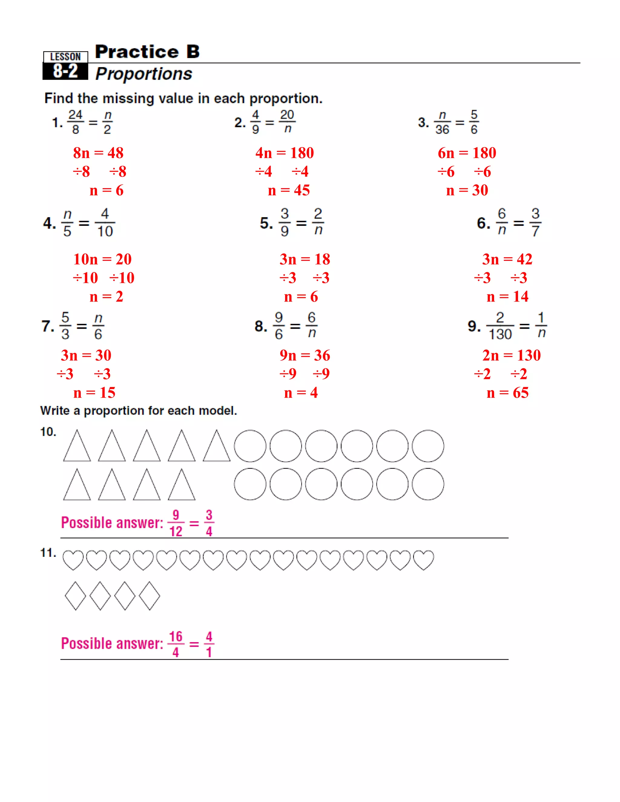 Lesson 8 2 proportions | DOC