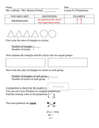 Lesson 8 2 proportions | DOC