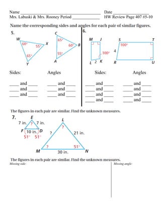 Lesson 8 4 similar figures hw review | DOC