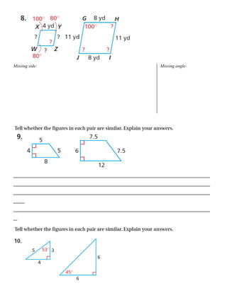 Lesson 8 4 similar figures hw review | DOC