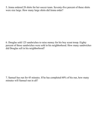 Lesson 8 9 percent problems | PDF