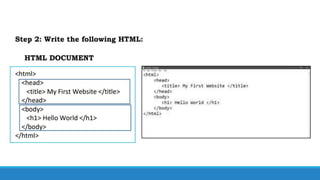 EmpTech Lesson 8 - Basic Web Page Creation | PDF
