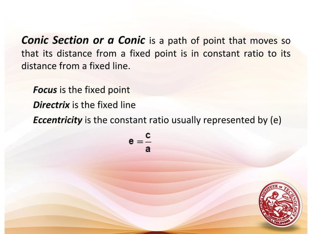 Lesson 8 conic sections - parabola | PPT