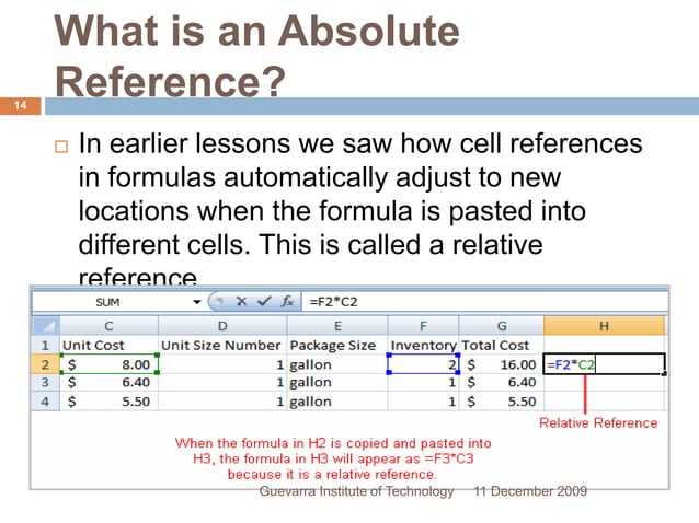 Lesson 8 Creating Complex Formulas Pptx Business Accounting And Finance Business