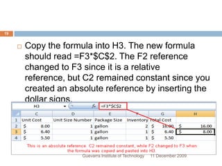 Lesson 8 Creating Complex Formulas | PPTX
