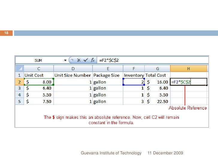 Lesson 8 Creating Complex Formulas