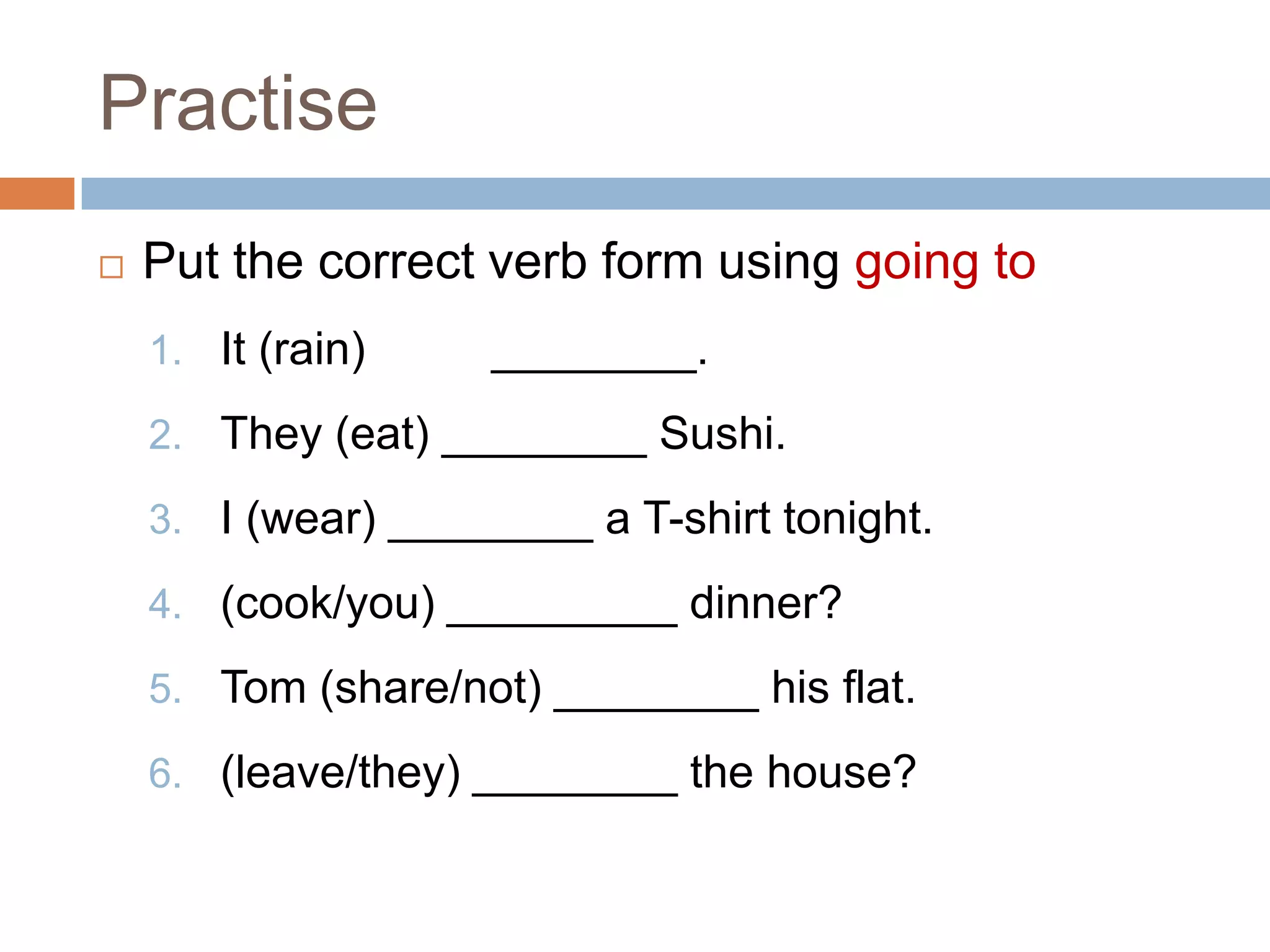 Future Intentions! | PPT