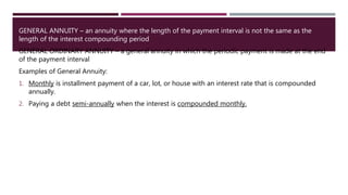 Lesson 8 general annuity | PPT