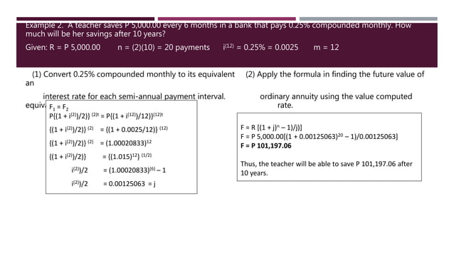 Lesson 8 general annuity | PPT