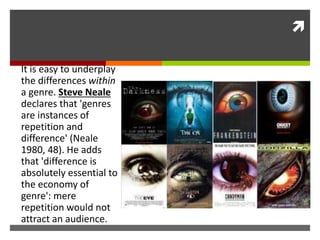 Media Language Lesson 8 - genre | PPTX