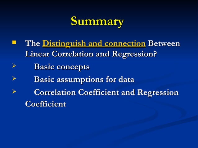 Lesson 8 Linear Correlation And Regression | PPT Lesson 8 Linear Correlation And Regression | PPT