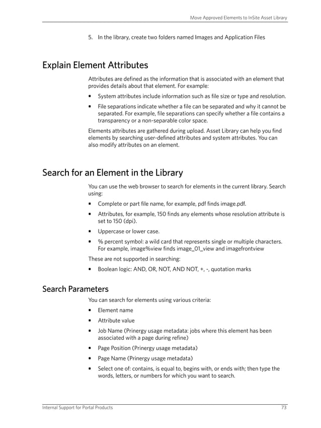 Lesson 8 - Move Approved Elements To Insite Asset Library | PDF