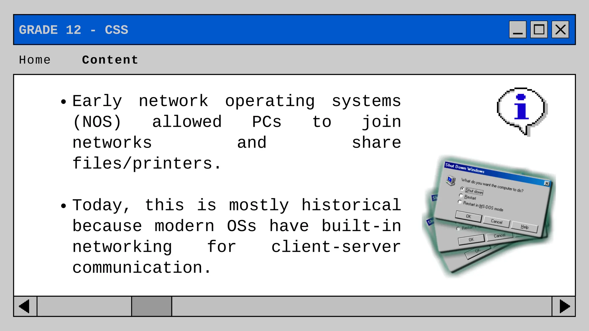 SHS CSS TOPIC: NETWORK OPERATING SYSTEMS | PDF
