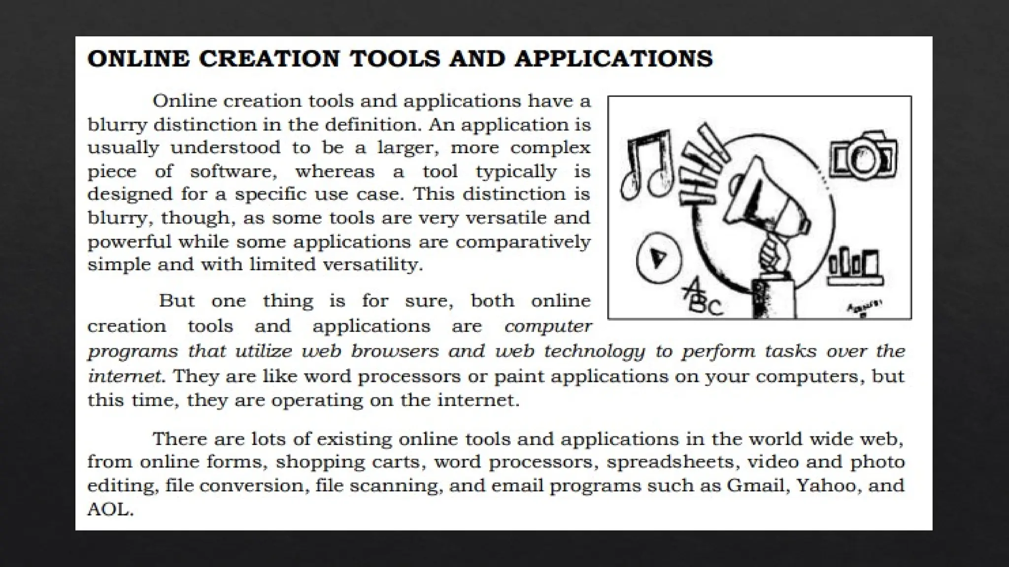LESSON 8 - ONLINE CREATION TOOLS , PLATFORMS AND APPLICATIONS FOR ICT ...