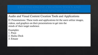 LESSON 8 - ONLINE CREATION TOOLS , PLATFORMS AND APPLICATIONS FOR ICT DEVELOPMENT.pptx