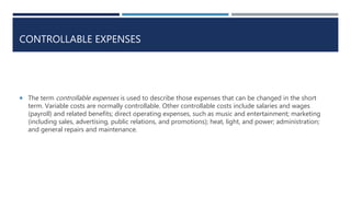 Lesson 8 operations, budgeting & control | PPT