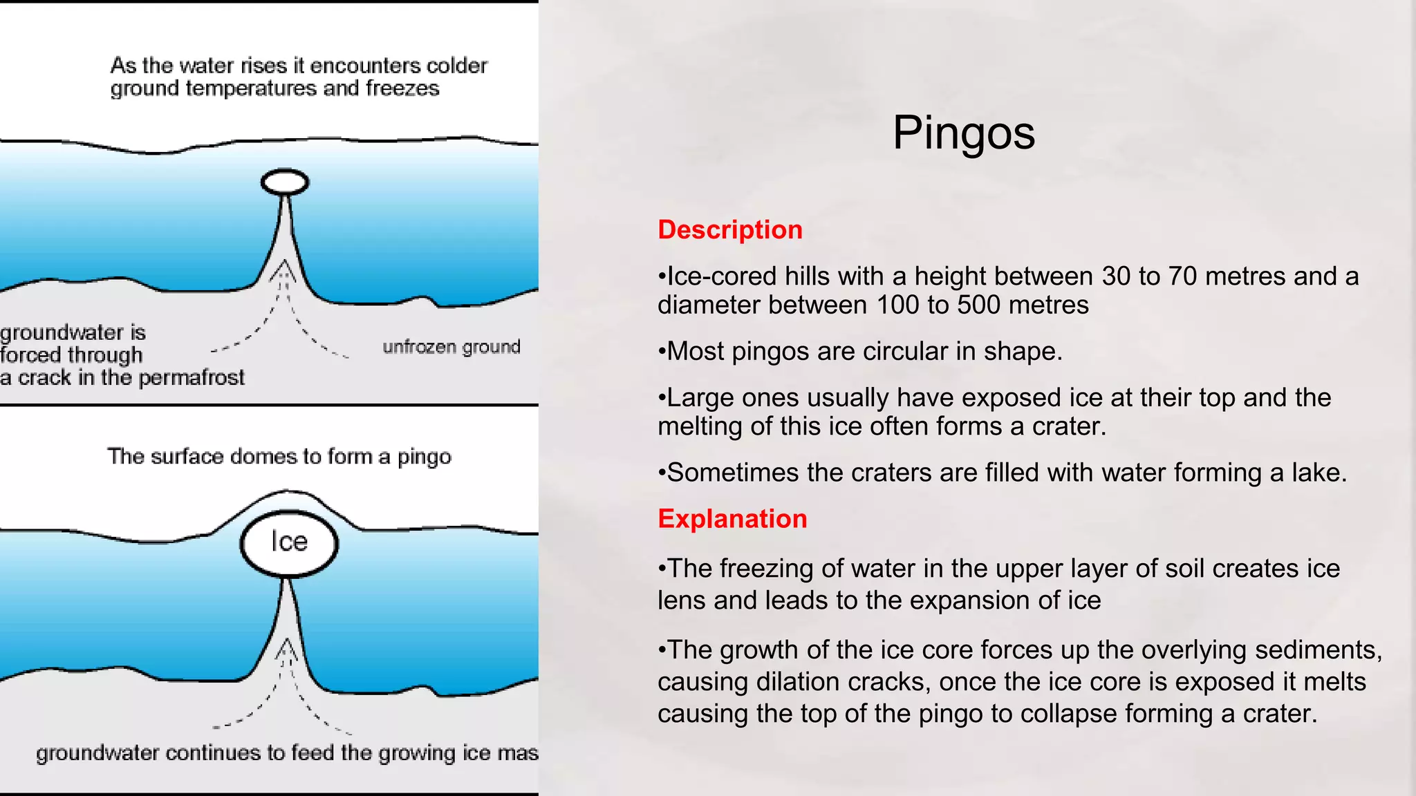 Lesson 8 periglacial processes and their landscapes and landforms | PPTX