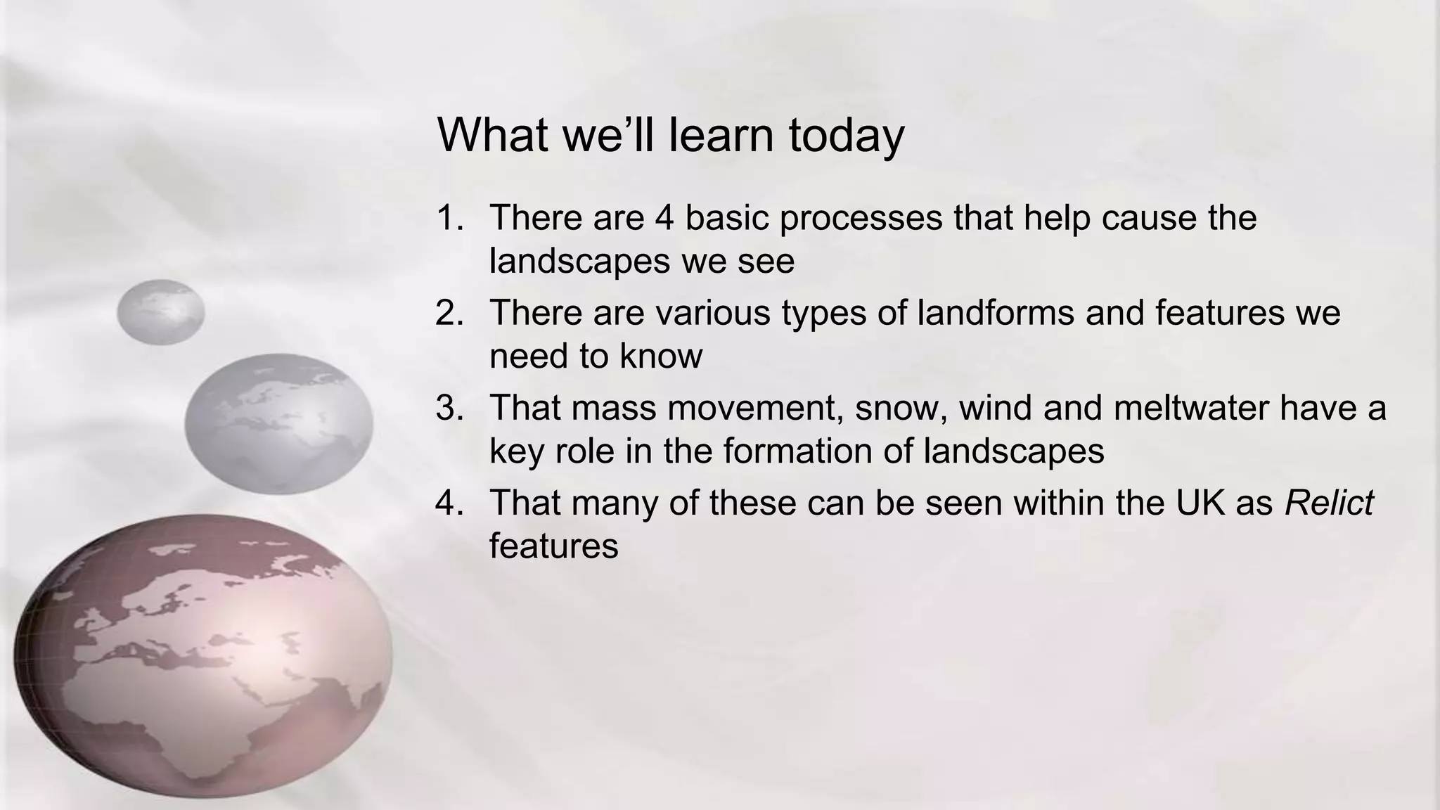 Lesson 8 periglacial processes and their landscapes and landforms | PPTX