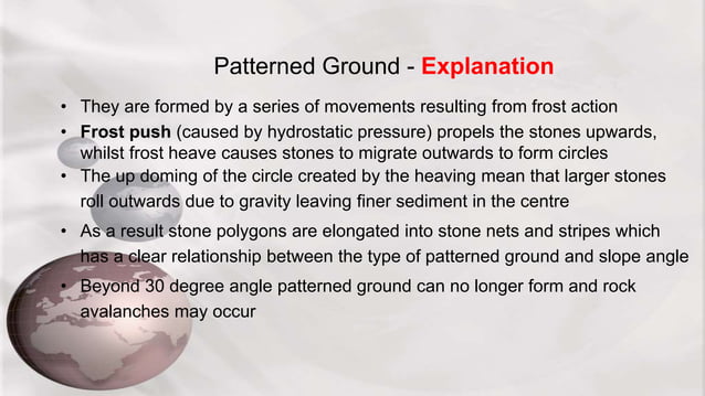 Lesson 8 periglacial processes and their landscapes and landforms ...
