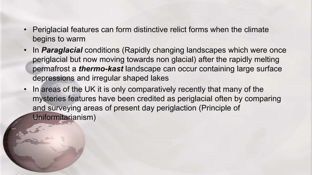 Lesson 8 periglacial processes and their landscapes and landforms ...